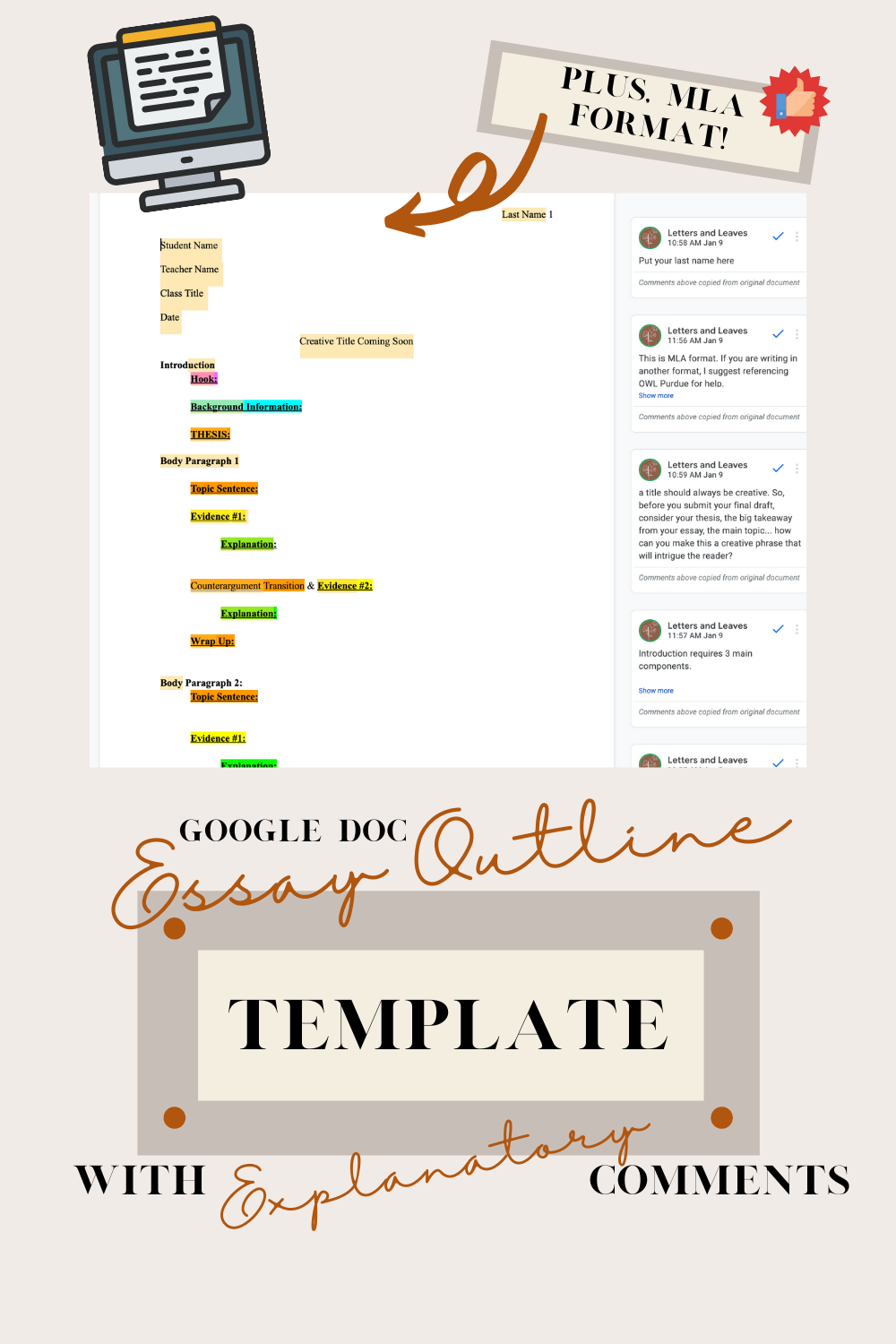 Explanatory Writing Outline