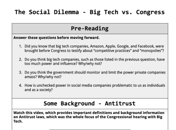 The Social Dilemma: Social Media Lesson Plans · LETTERS AND LEAVES