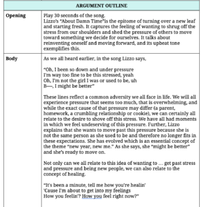 Song Battle Project: Teaching Songs with Rhetorical Analysis · LETTERS ...